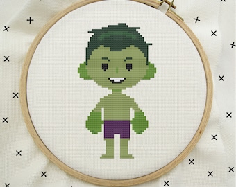 The Incredible Hulk Cross Stitch Pattern - Etsy