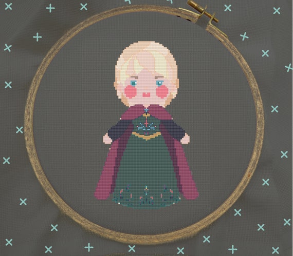 Elsa Cross Stitch Elsa Stitch Frozen Cross Stitch Frozen | Etsy
