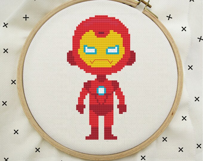 Superhero Characters Cross Stitch Pattern, PDF INSTANT DOWNLOAD - Etsy ...