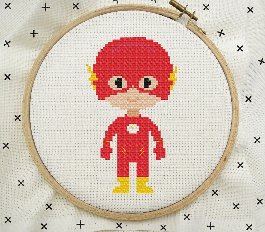 The Flash Cross Stitch, the Flash Stitch, Superhero Cross Stitch ...