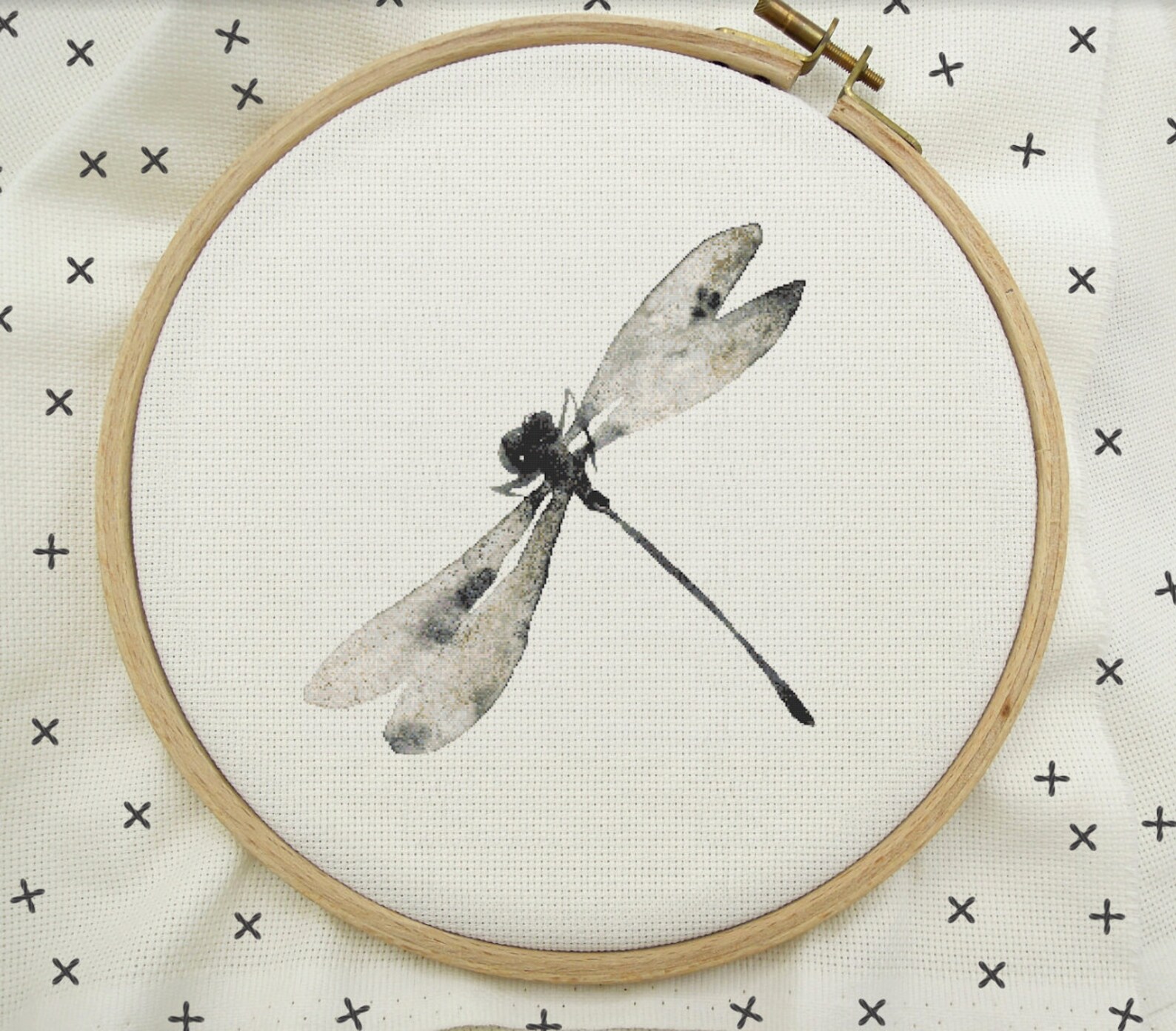 Dragonfly Cross Stitch, Dragonfly Stitch, Nature Cross Stitch, Modern ...
