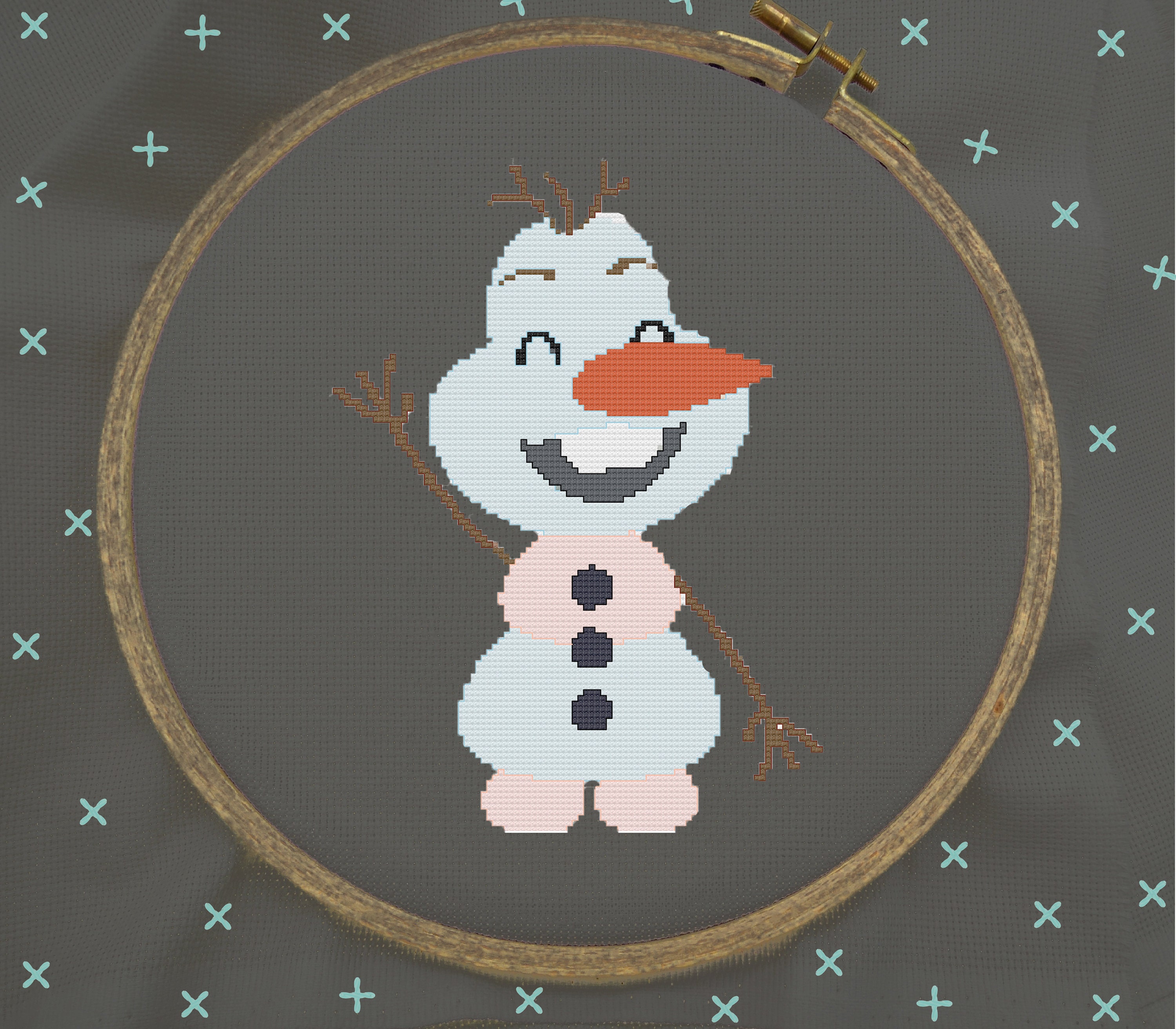 Olaf Cross Stitch, Olaf Stitch, Frozen Cross Stitch, Frozen Stitch ...