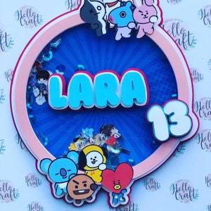 BTS 21 Cake Topper | Etsy