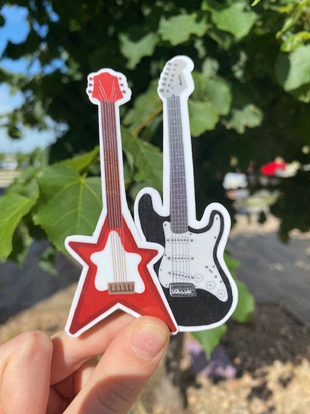 Electric Guitar Stickers | Water Resistant | Water Bottle | Laptop ...