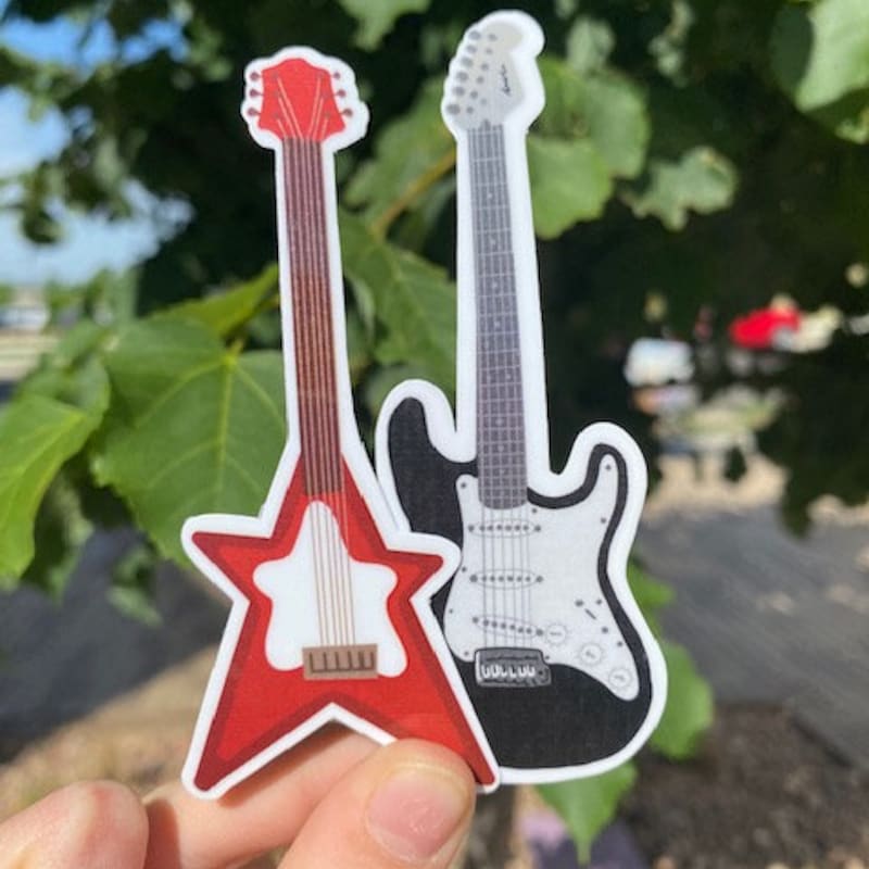 Guitar Stickers - Etsy