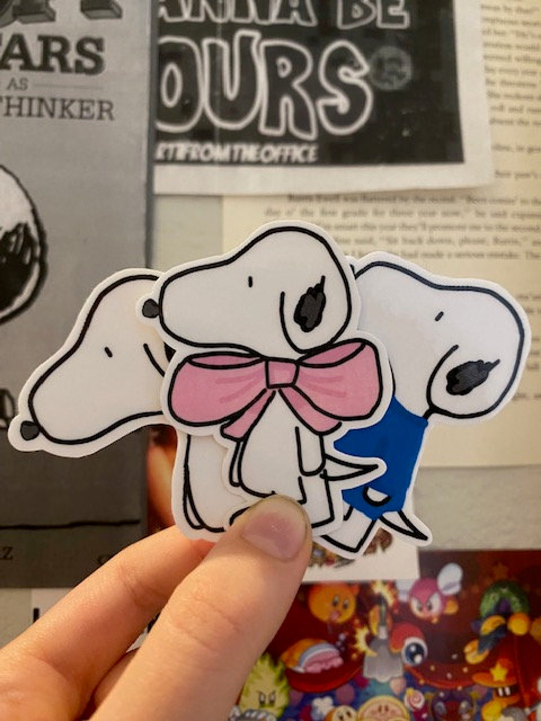 Cute Cartoon Dog Stickers | Water Resistant Stickers | Cute Sticker ...