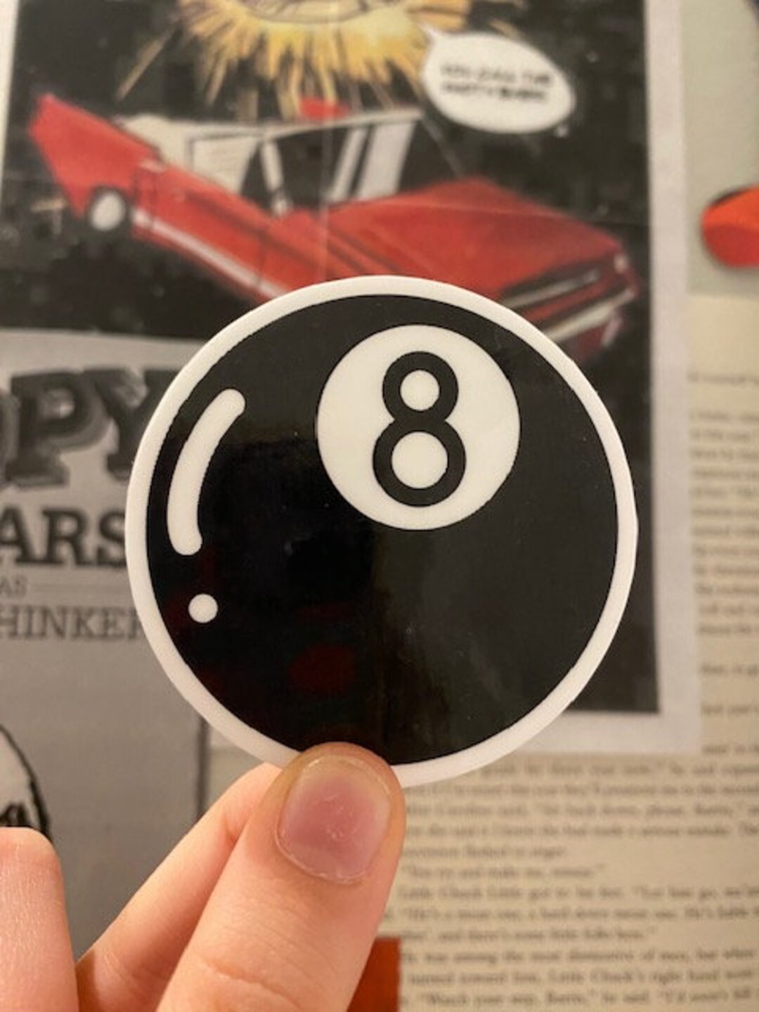 8 Ball Sticker | Water Resistant Sticker | Cute Sticker | Trendy ...