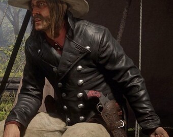 Black Leather Jacket | Etsy