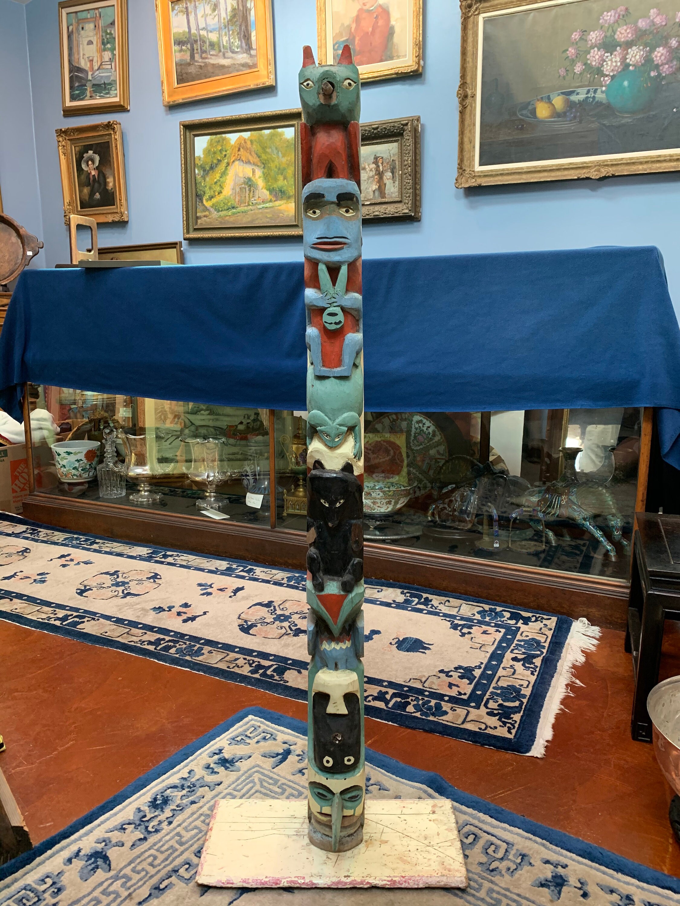Antique REAL Northwest Native American Tribe Totem Pole - Etsy