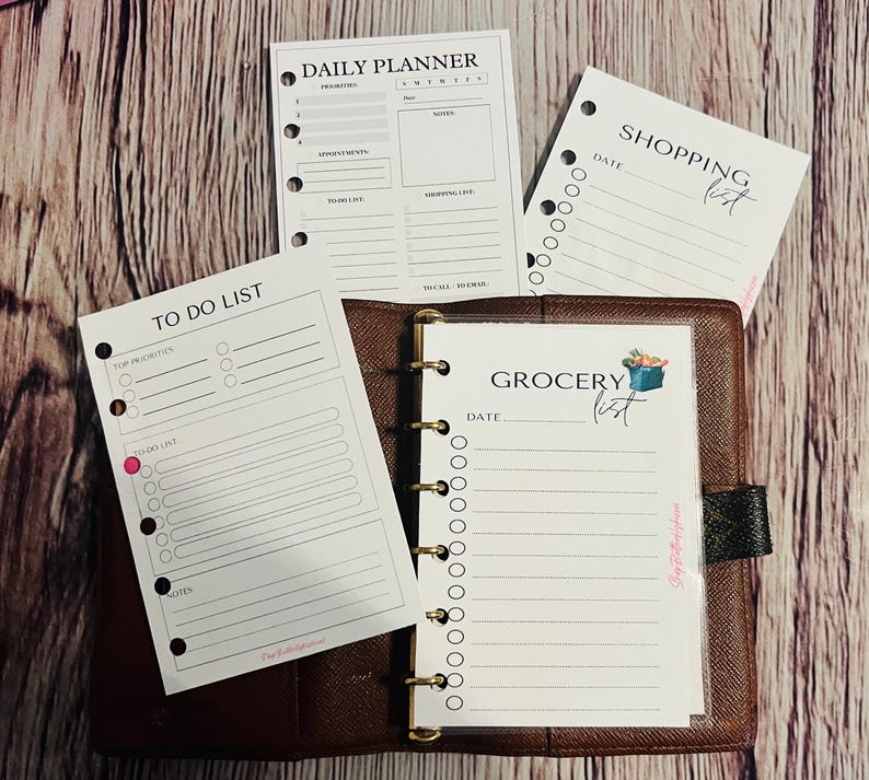 Custom Planner Insert Sheets/pocket/a5/personal/happy Planner/franklin ...