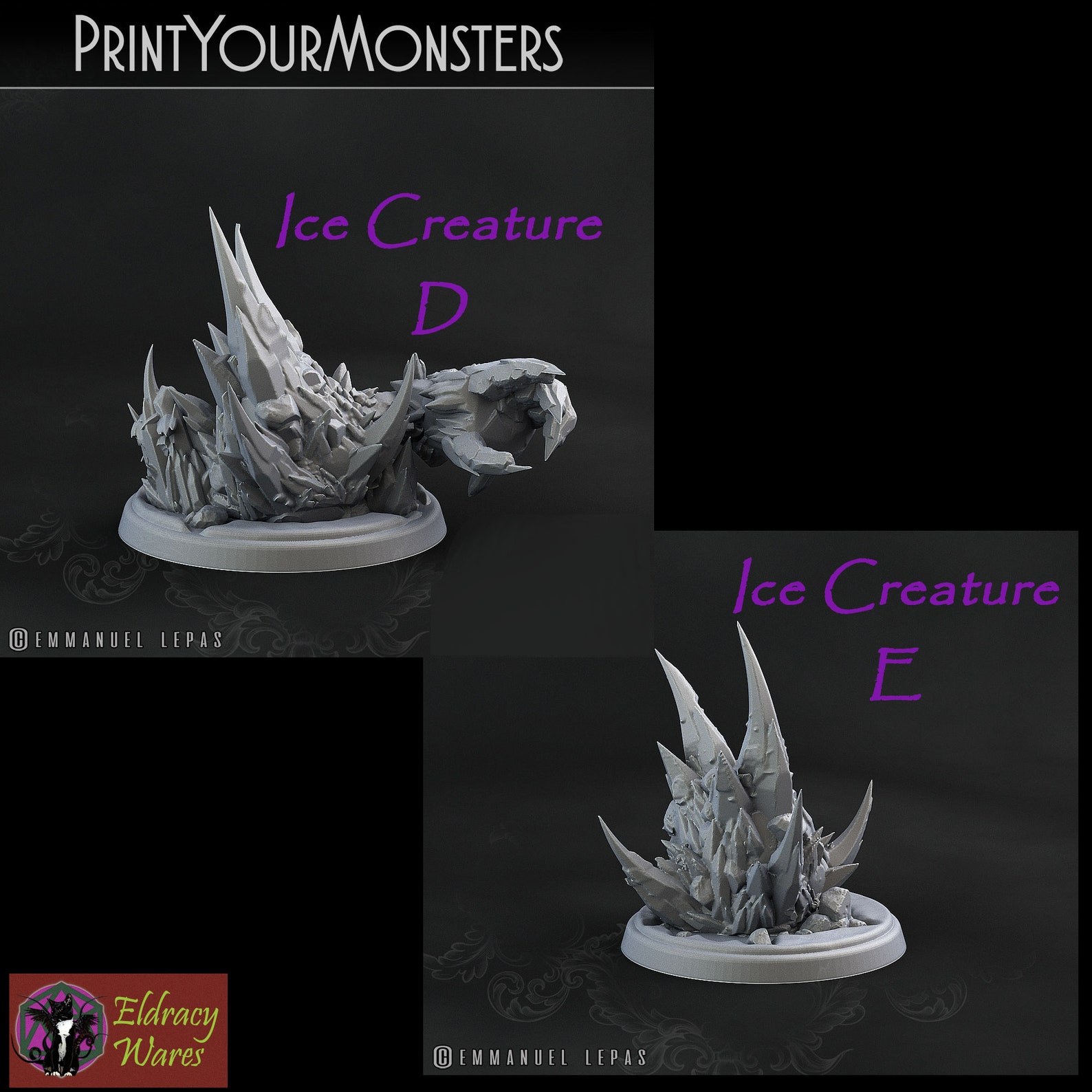 Wrath of the Gloomrime Ice Monsters 2 - Etsy
