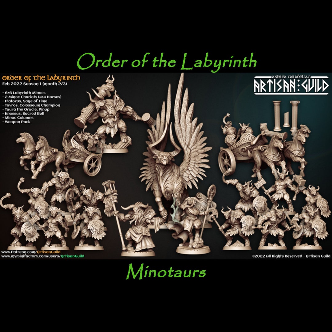 Order of the Labyrinth - Minotaurs - Etsy