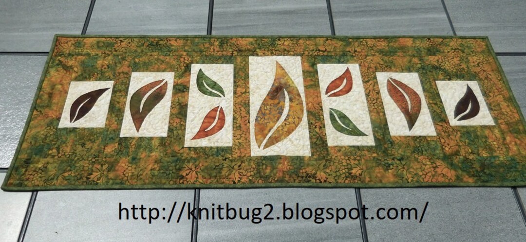 Fall Leaf Table Runner Pattern, Digital, PDF, Leaves, Falling for You ...