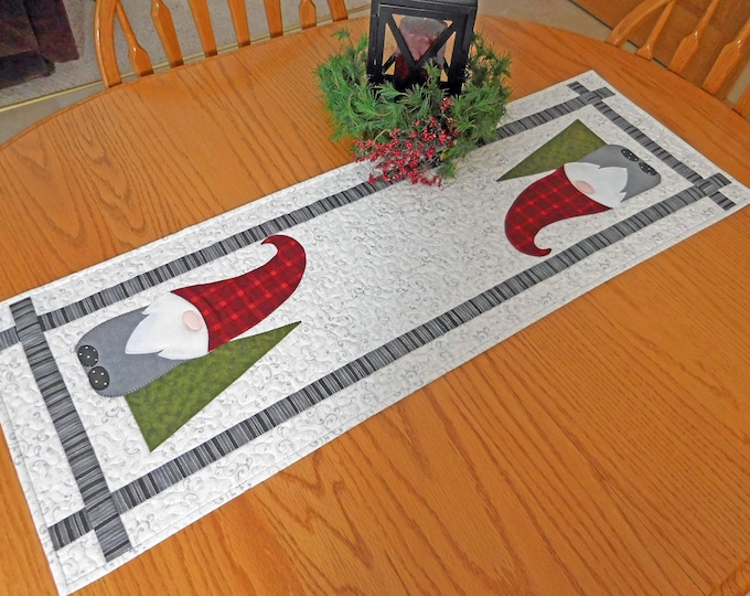 Quilted Table Runner Pattern, PDF Pattern for Snowman Table Topper ...