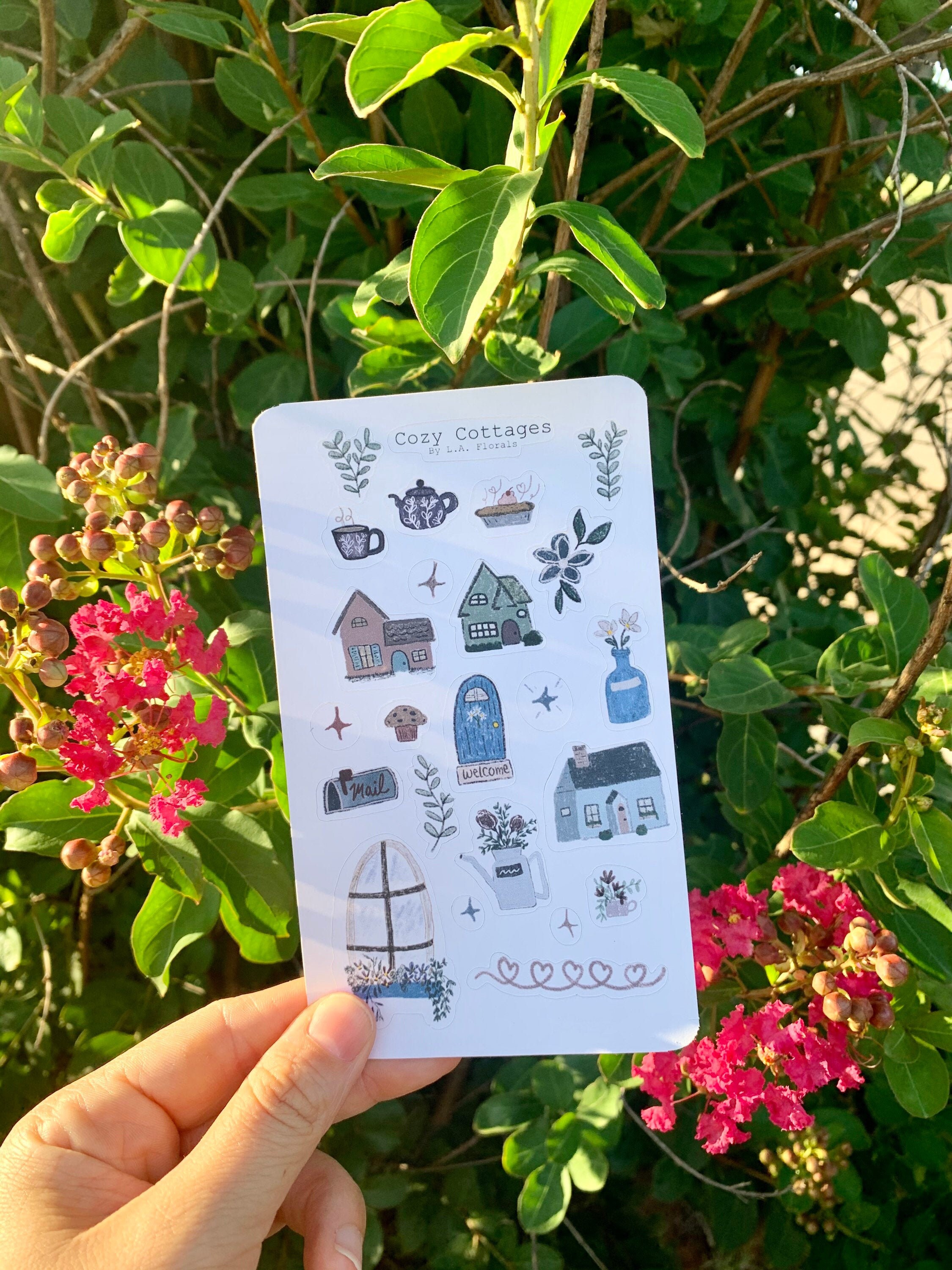 Cozy Cottagecore Aesthetic Sticker Sheet Planner Stickers - Etsy