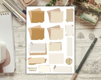 Mushroom Shaped Sticker Sheet, Aesthetic Sticker Sheet for Planners and ...