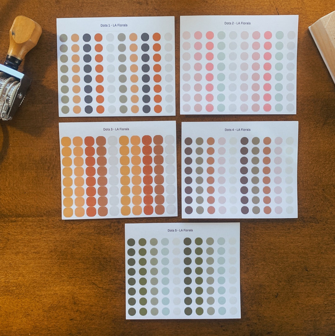 Mini Dots Sticker Sheet for Color Coding and Decorating for Planners ...