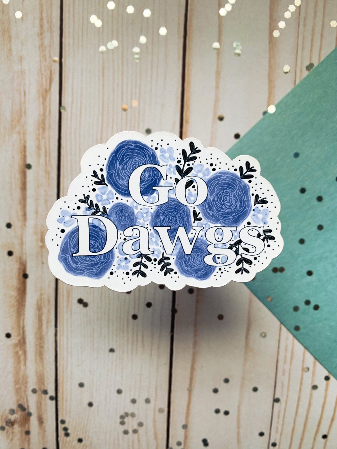 Go Dawgs pegatina, pegatina universitaria, pegatina Dawg, pegatina ...