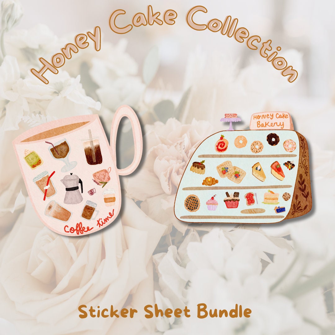 Shaped Sticker Sheets Aesthetic Sticker Sheet for Journals and Planners ...