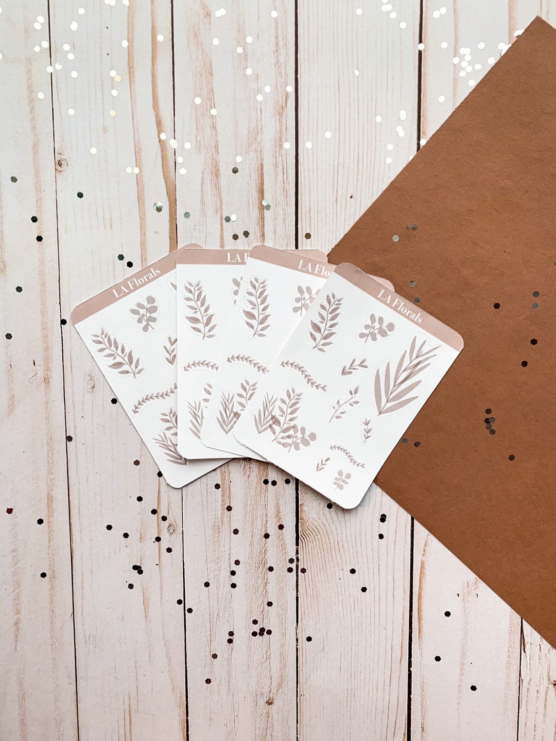 Nature Stickers for Scrapbook, Greenery Stickers, Floral Stickers for ...