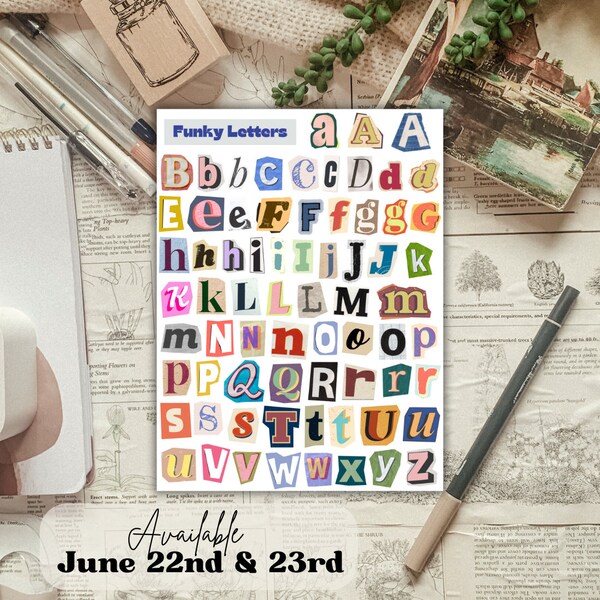 Ransom Note Sticker Sheet - Etsy