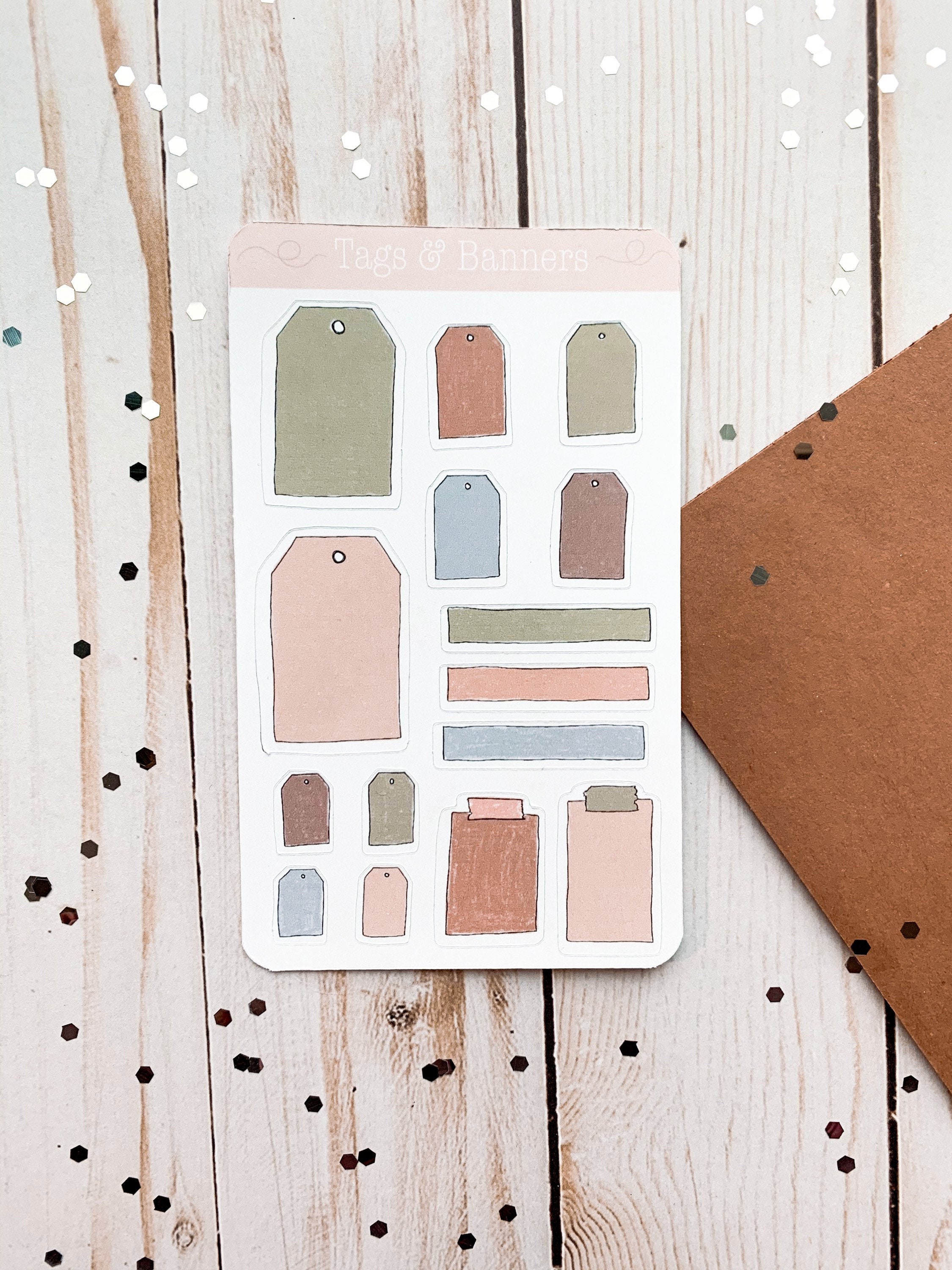 Writable Banner Stickers for Planner Bujo Sticker Sheet - Etsy UK