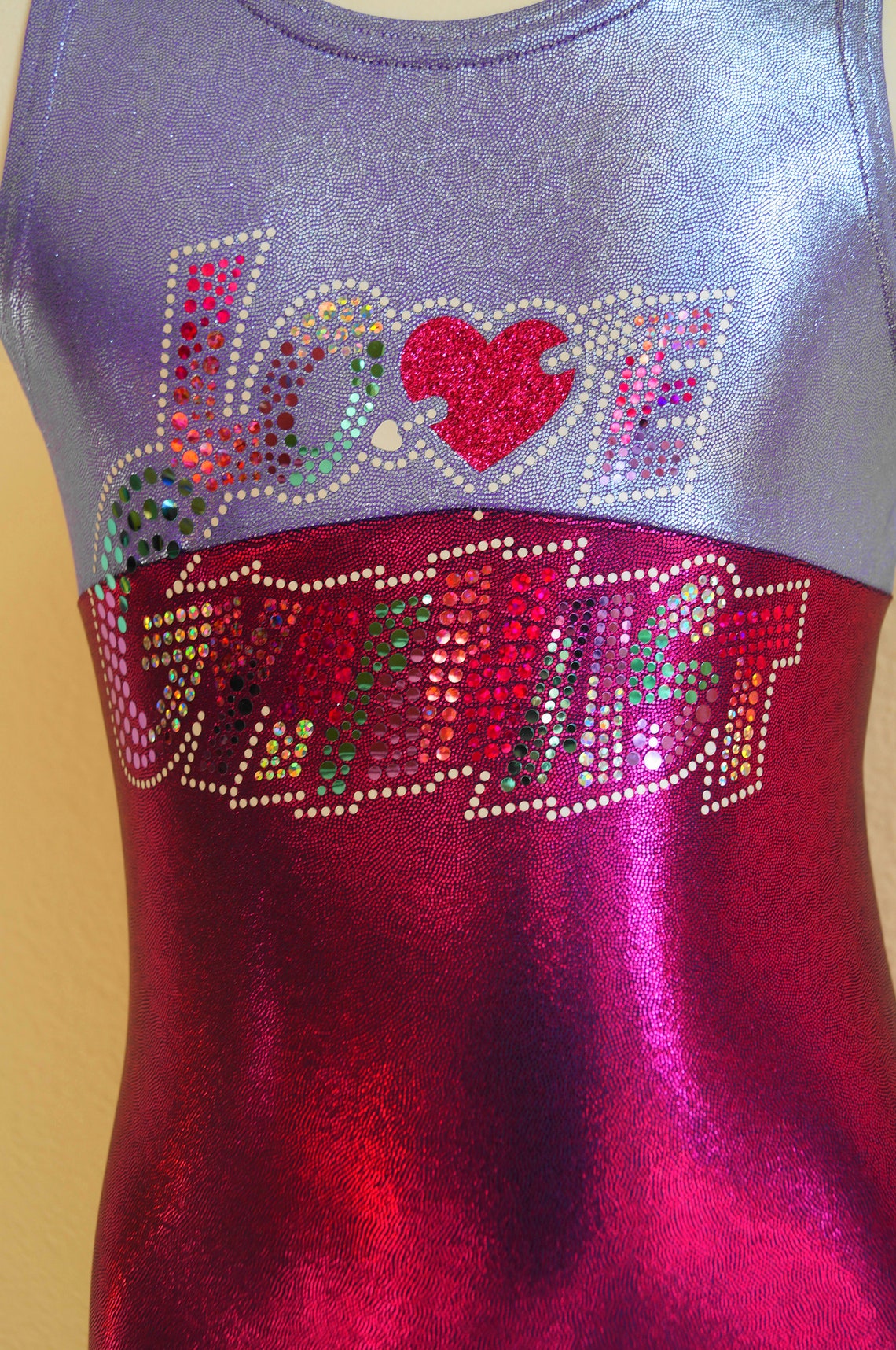 Girls Sparkle Gymnastics / Dance Leotard Made in USA - Etsy