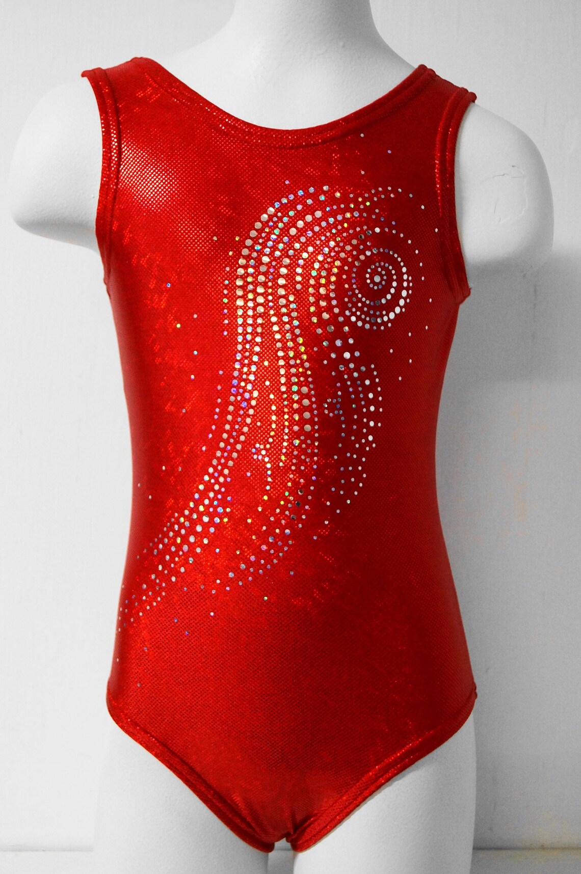 Girls Sparkle Gymnastics Leotard Made in USA | Etsy