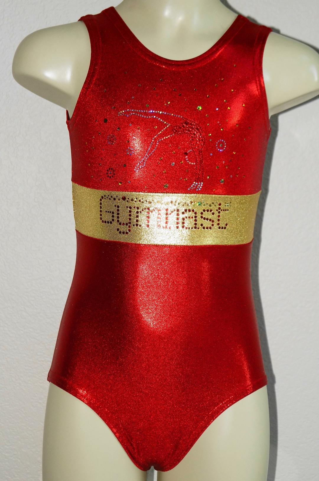 Girls Sparkle Gymnastics / Dance Leotard – Made in USA - Etsy