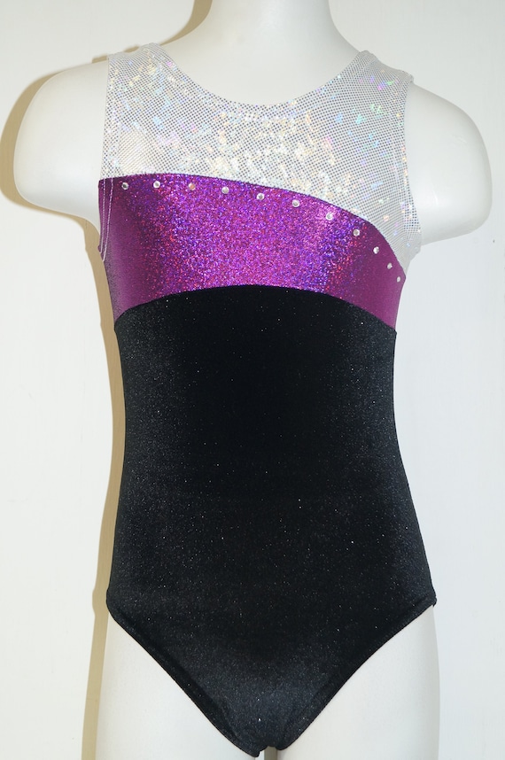 Girls Sparkle Gymnastics Leotard Made in USA | Etsy
