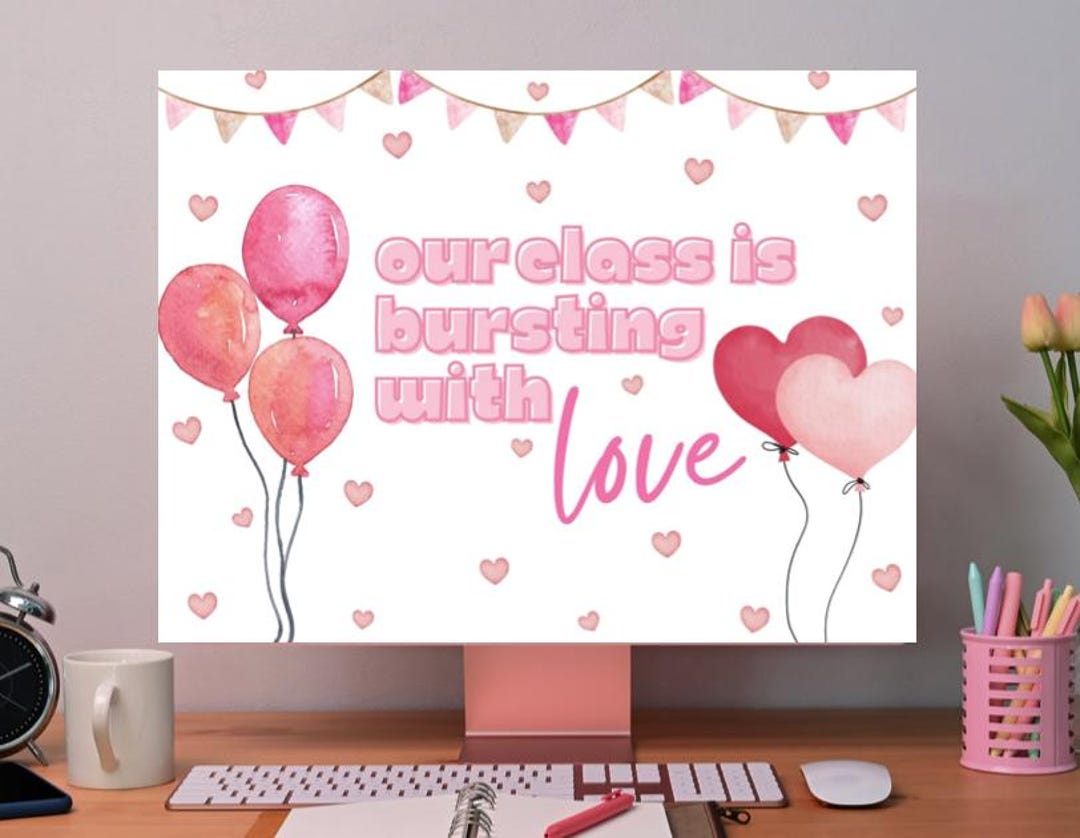 Valentine's Classroom Poster, Kindness (landscape and Portrait Formats ...