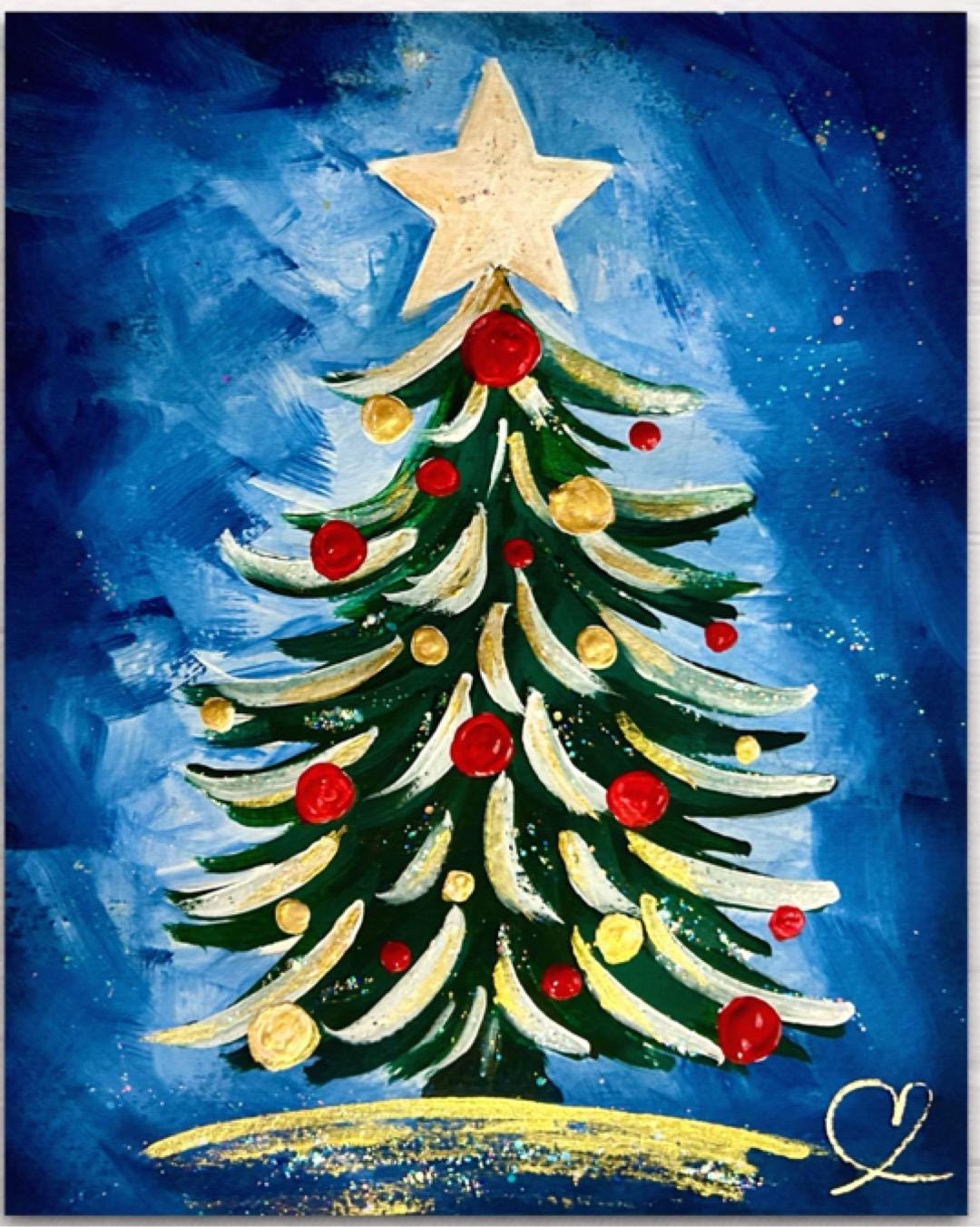 O Christmas Tree Art Kit, Winter DIY Painting, Holiday Art, Christmas ...