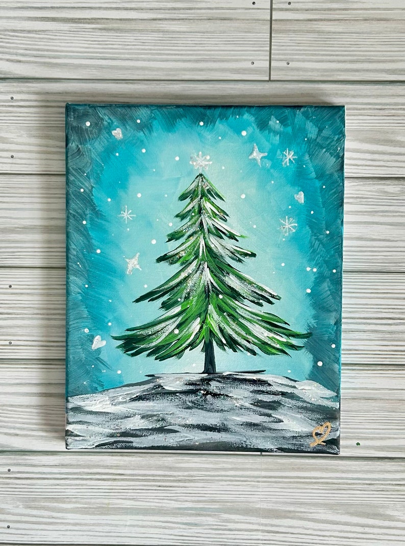 Paint Party in a Box: Magical Christmas Tree - Etsy
