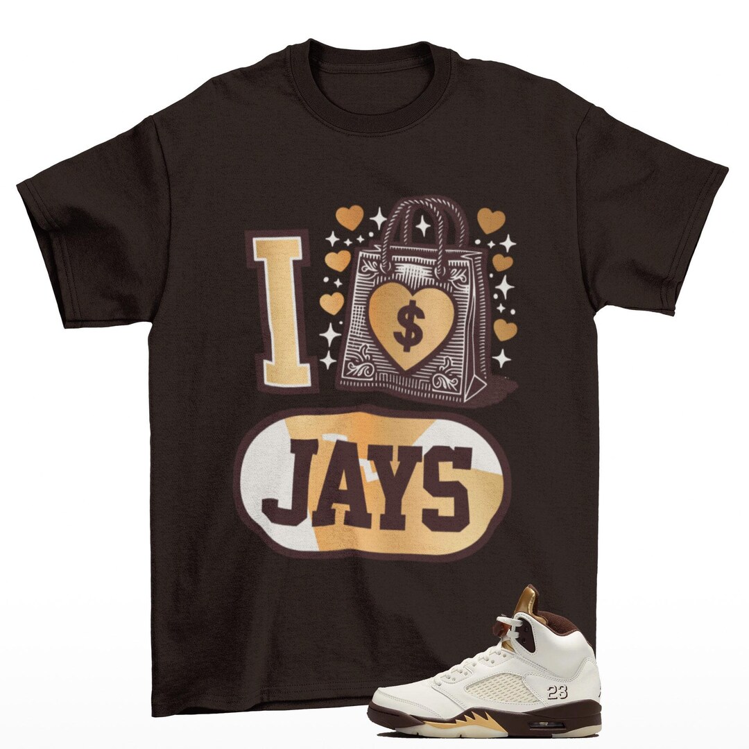 Splurge Jordan 5 Golden Ticket Sneaker Matching Tee Shirt - Etsy