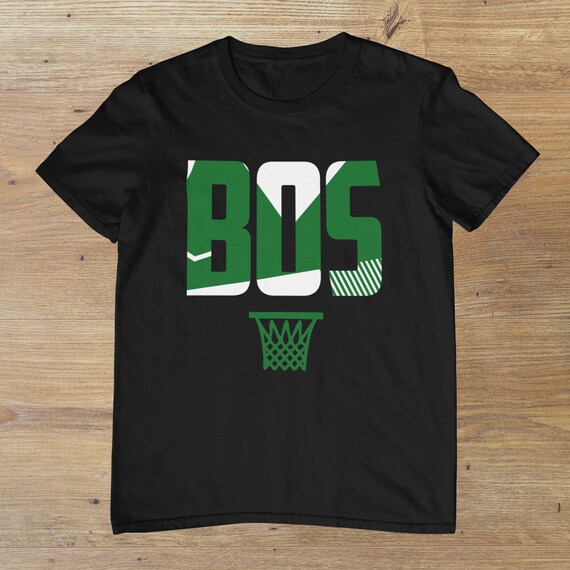 Throwback Boston Basketball Shirt | Etsy