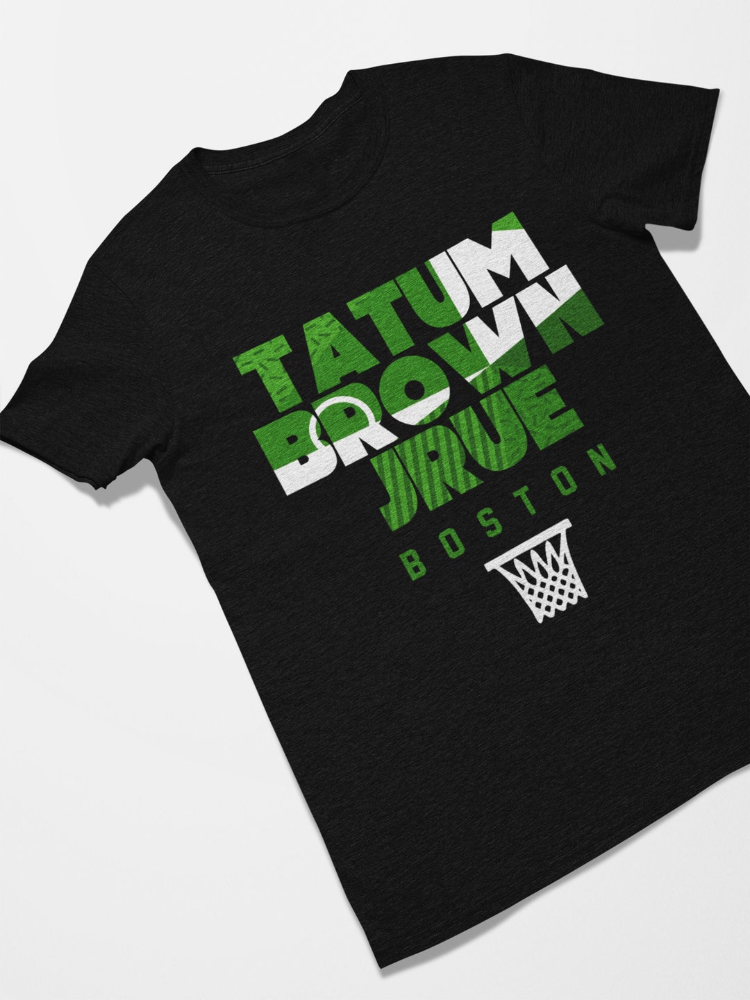 Boston Basketball Star Player Trio Retro Tee Shirt Black - Etsy