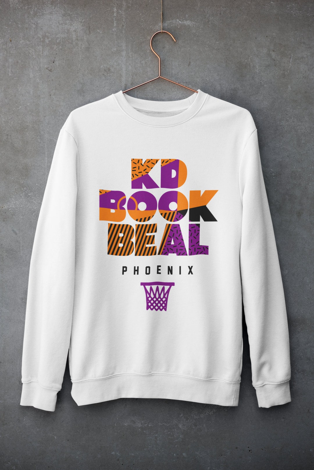 Phoenix Basketball Star Player Retro Crewneck Sweatshirt - Etsy