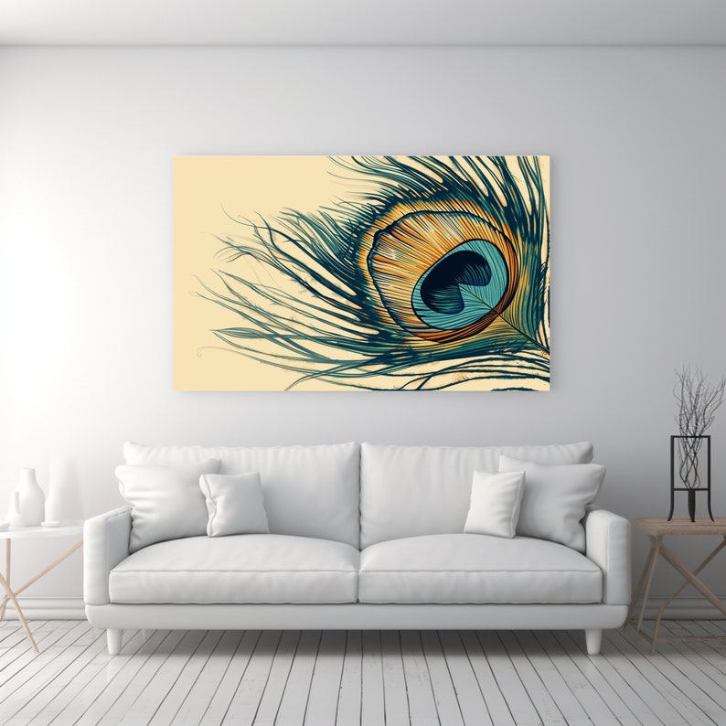 Peacock Feathers Artwork Peacock Feather Painting Peacock Feather ...