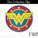 Wonder Woman Machine Embroidery Design Embroidery Patterns | Etsy