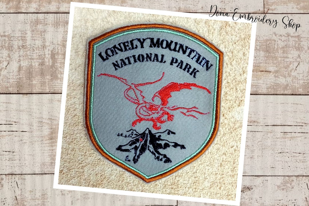 Lonely Mountain National Park Embroidery Design - Machine Embroidery ...