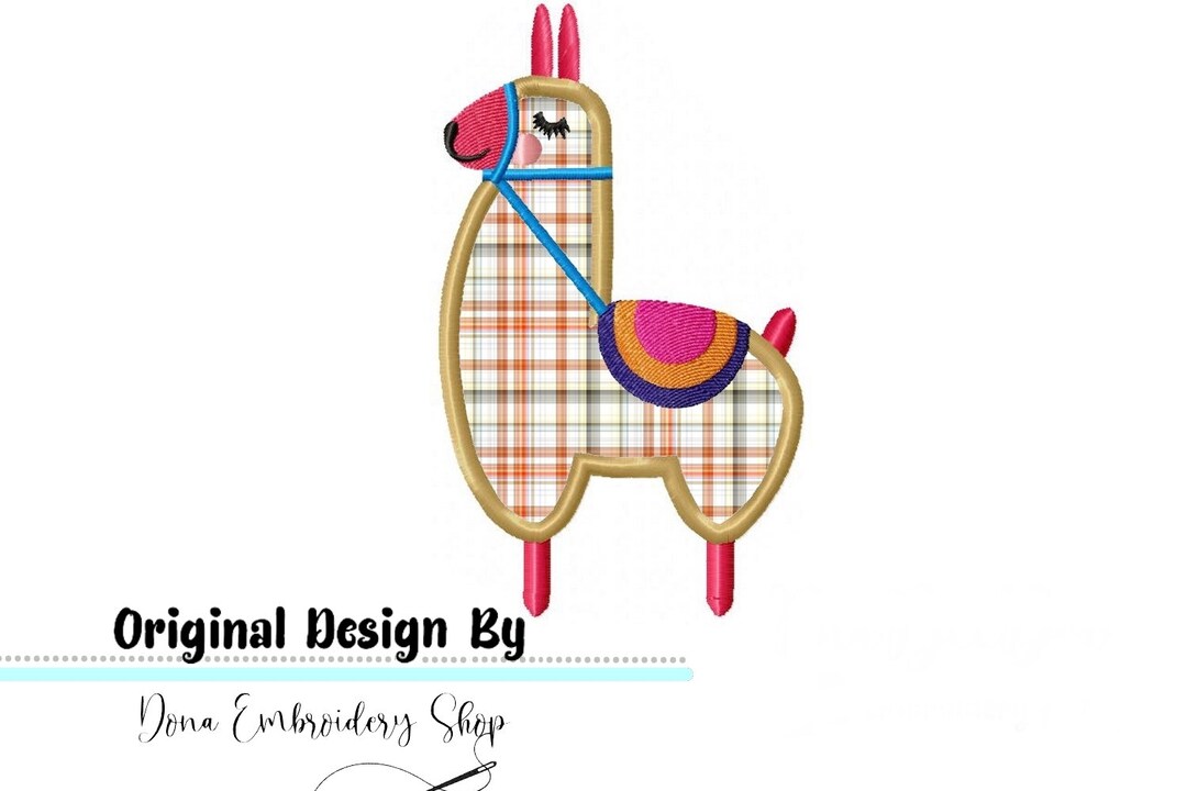 Cute Llama Applique - Machine Embroidery Design, Embroidery Patterns ...