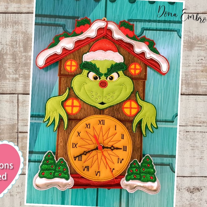 Grinch Clock - Etsy