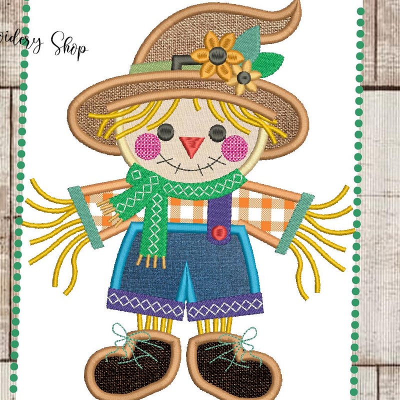 Scarecrow Embroidery - Etsy