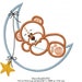 Moon Teddy Bear Applique - Machine Embroidery Design, Embroidery ...