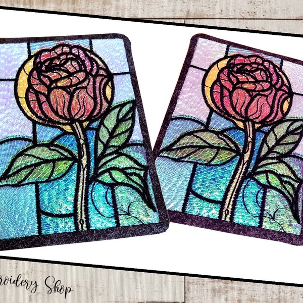 Stained Glass Embroidery Designs - Etsy