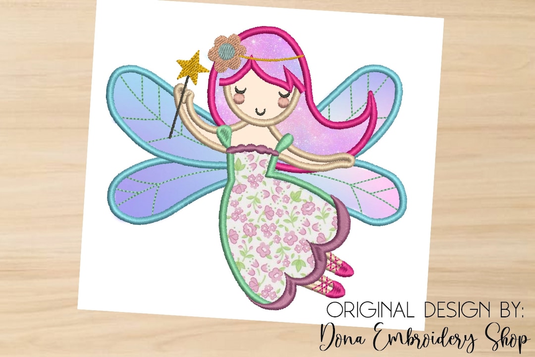 Fairy Applique - Machine Embroidery Design, Embroidery Patterns ...