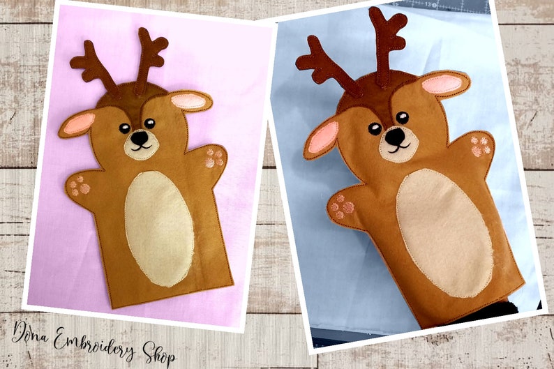 Deer Puppet ITH - Machine Embroidery Design, Embroidery Patterns ...