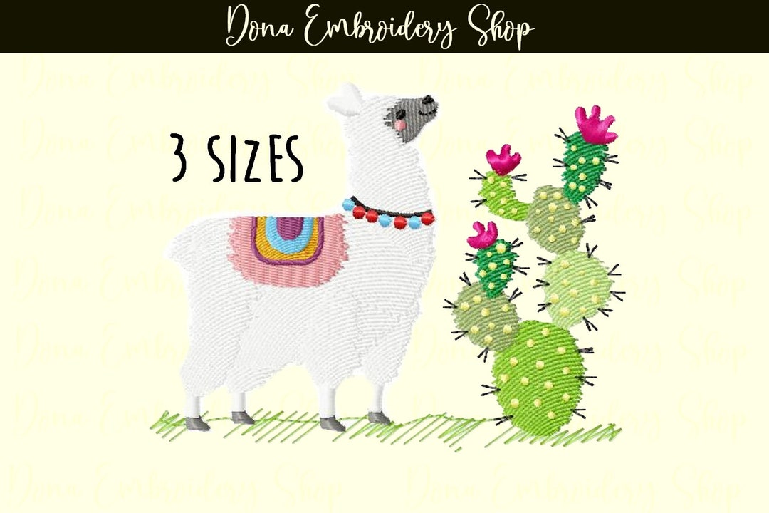 Cute Llama Embroidery Design Machine Embroidery Design, Embroidery ...
