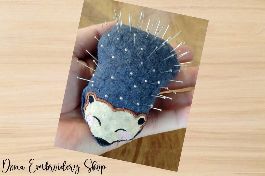 Stuffie Porcupine Needle Holder ITH Machine Embroidery Design ...