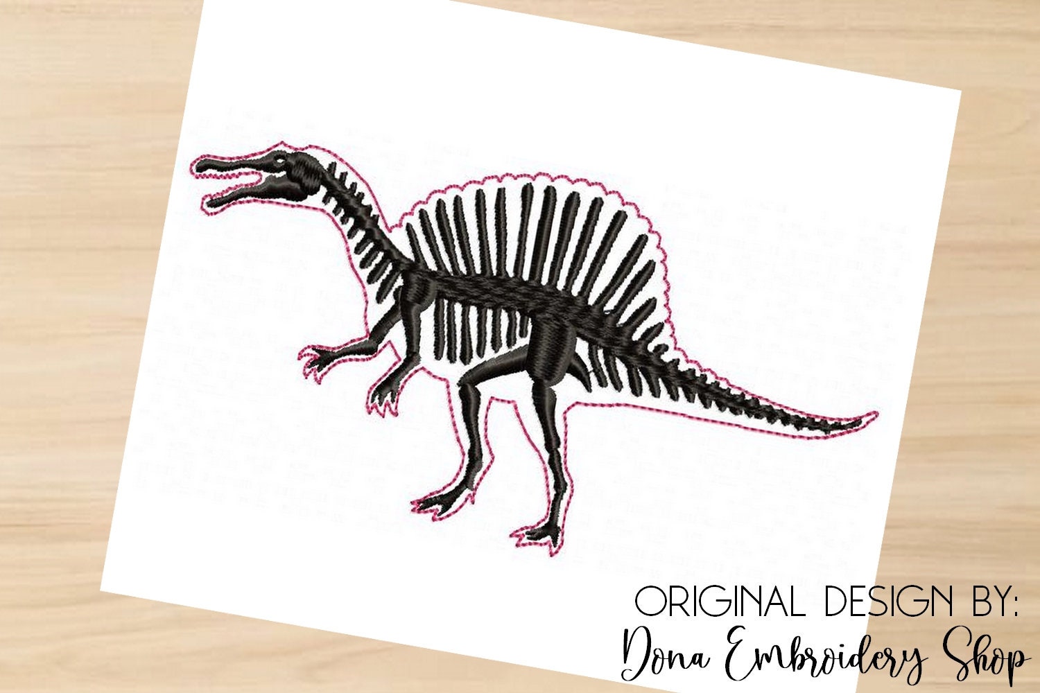 Dinosaur Spinosaurus Embroidery Design Machine Embroidery | Etsy